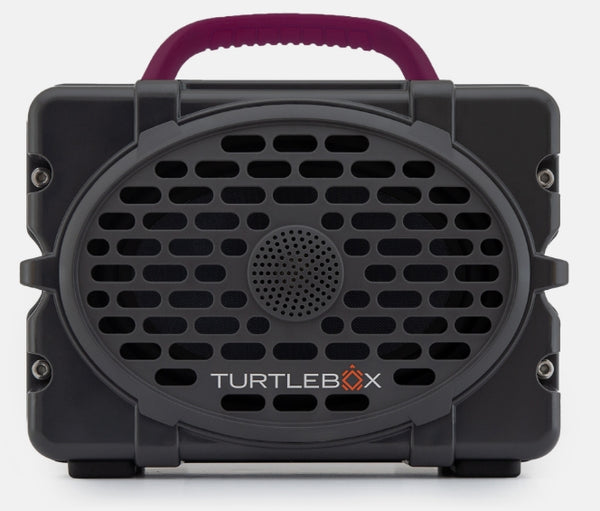 TURTLEBOX- Generation 2 Gray & Maroon Speaker – Luka Life + Style