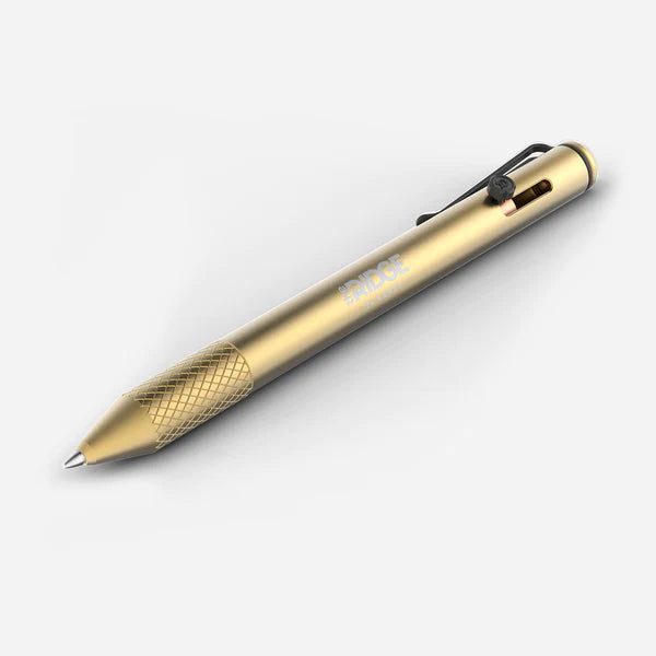THE RIDGE- Bolt Acton Pen 24K Gold – Luka Life + Style